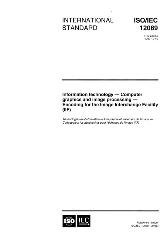 ISO/IEC 12089:1997 - IEC Standards - VDE Publishing House